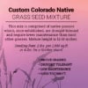 Colorado Native Grass Seed Mix | Native Grass Seed